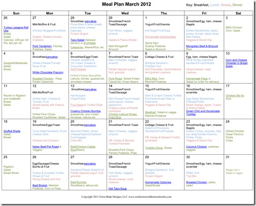 17 Day Diet Meal Plan Printable